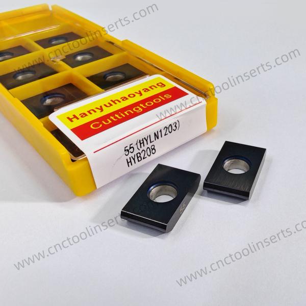Quality CNC heavy-duty peeling turning insert, model 55(HYLN1203), with PVD coating HYB208, suitable for machining all difficult-to-machine materials except high-temperature alloys for sale