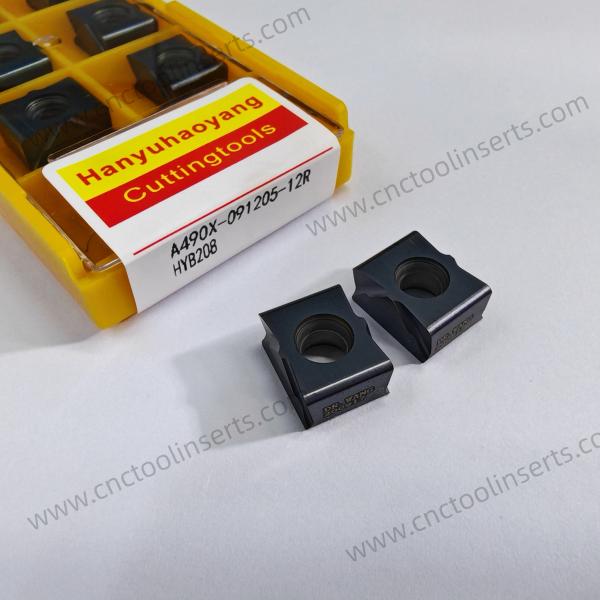 Quality CNC heavy-duty peeling turning insert, model HYA490X-091205-12R, with PVD coating HYB207, suitable for machining all difficult-to-machine materials except high-temperature alloys for sale