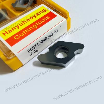 China CNC Grooving Insert DCGT1204R240-R1.7  -- Uncoated, for Aluminum. for sale