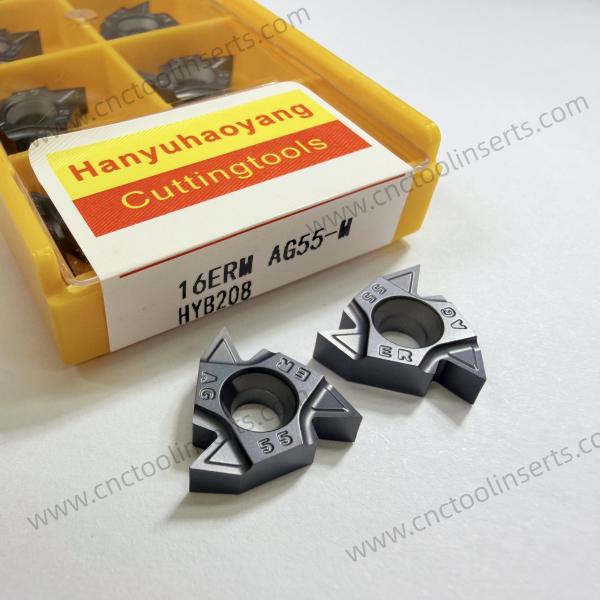 Quality Standard CNC Threading Insert Model 16ERM AG55 with PVD Coating HYB208 Suitable for Machining Difficult-to-Machine Materials Except for sale