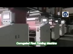 high speed continuous corrugated cardboard printing machine plc control