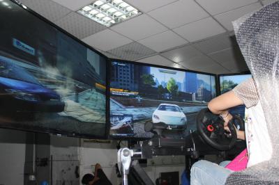 China JMDM 3 screen racing car simulator for sale