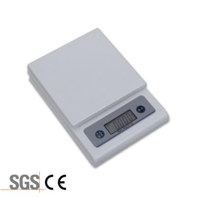 China New ABS Platform Battery Free Blue Digital Balance Kitchen Scale Rectangle 1g,0.002lb high precise Kitchen food Scale for sale