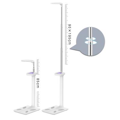 China Ultrasonic Body Composition Monitor Health Analyzer Bluetooth Body Fat Scale Wireless Digital Height Weight Scale for sale