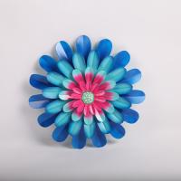 China Custom Metal Flower Ornaments Rustproof Wall Decor 30-60 Day Delivery ODM OEM Available for sale