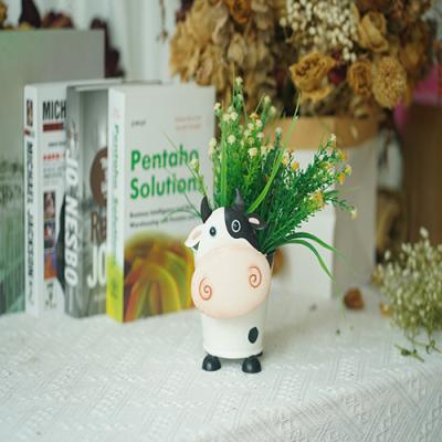 Cina Il desktop divertente del vaso della piantatrice degli animali del metallo orna il vaso domestico del giardino della decorazione in vendita