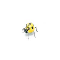 China Metal Ladybug Garden Ornaments - Weatherproof Yellow Decor in Small & Medium Sizes - 1000pcs Minimum Order for sale