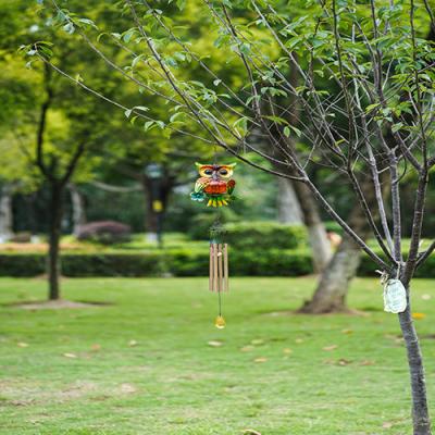 China LED Solar Powered Wind Chime Multicolor Metal Solar Yard Ornaments for sale