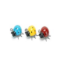 China Outdoor Ladybug Metal Yard Art Decor Wall Sculpture For Garden for sale