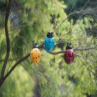 China Outdoor Ladybug Metal Yard Art Decor Wall Sculpture For Garden for sale