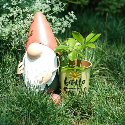 중국 정원 야외 다중 설계를 위한 Gnome 경작자 금속 야드 장식 판매용