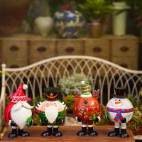 China Custom Metal Christmas Elk Decorations - Handcrafted Rustproof Outdoor Figurines with 100pc MOQ and 60-80 Day Delivery for sale