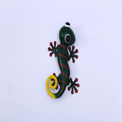 Cina Arte all'aperto variopinta di Art Handicraft Metal Gecko Wall della parete della lucertola del metallo in vendita