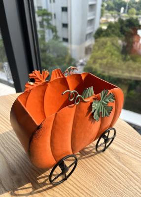Cina Trasporto impermeabile della zucca del metallo del raccolto delle decorazioni riutilizzabili di festival in vendita