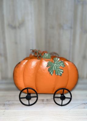 Cina Trasporto impermeabile della zucca del metallo del raccolto delle decorazioni riutilizzabili di festival in vendita