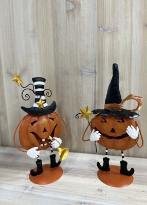 Cina Piccolo Halloween orna la Jack-O-lanterna leggera del metallo all'aperto in vendita