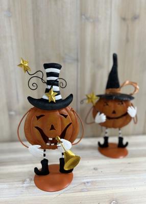 Cina Piccolo Halloween orna la Jack-O-lanterna leggera del metallo all'aperto in vendita