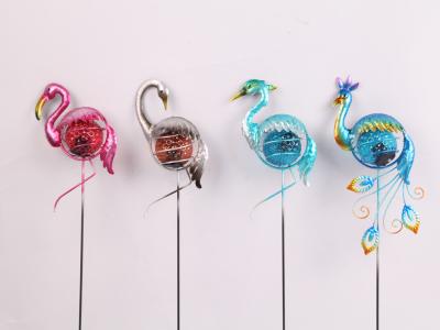 China Pauwvogel Flamingo kraan Zonne-tuin ornament met lage lichtintensiteit Te koop