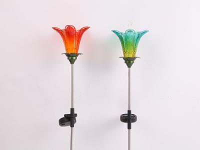 Cina Decorazioni di fiori in metallo solare Outdoor Plug In Decorazioni Fiore di tulipano Fiore di girasole in vendita