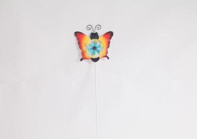 Cina Animali di metallo colorati Decorazione giardino esterno con mulino di vento Farfalla Api Libellula Uccello in vendita