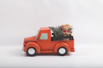 Cina Decorazioni per autocarri in arancione in stile antico Decorazioni per interni Decorazioni per giardini in metallo in vendita