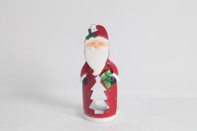 Cina Decorazione di Natale in metallo personalizzata Uomo di neve Babbo Natale Alce Artigianato per decorazioni di vacanza moderne in vendita