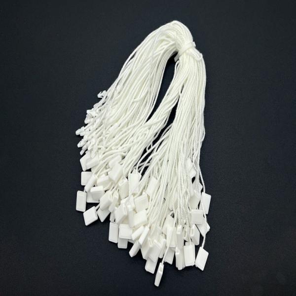 Quality White Hang Nylon Plastic Tag Fastener String Rectangular ODM for sale