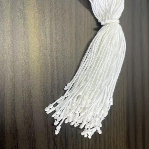 Quality White Hang Nylon Plastic Tag Fastener String Rectangular ODM for sale