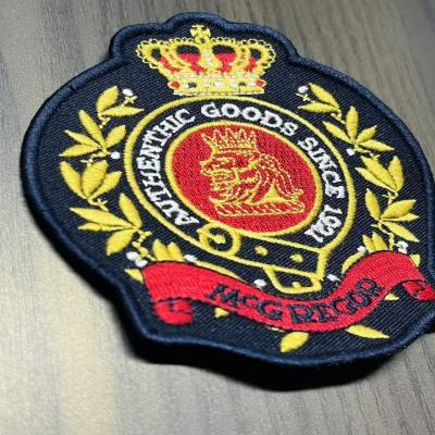 China Glossy Apparel Garment Trims Accessories Clothing Tags Custom Sew On patch for sale