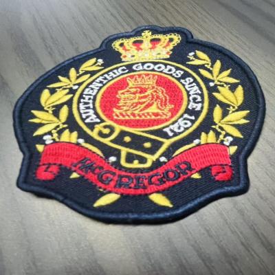 China Glossy Apparel Garment Trims Accessories Clothing Tags Custom Sew On patch for sale