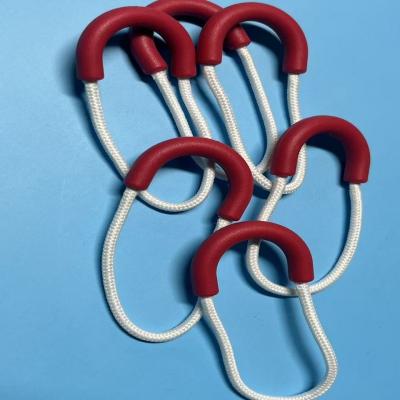 China Round Reusable Plastic Cord Zipper Puller Slider Loop Weather Resistant for sale