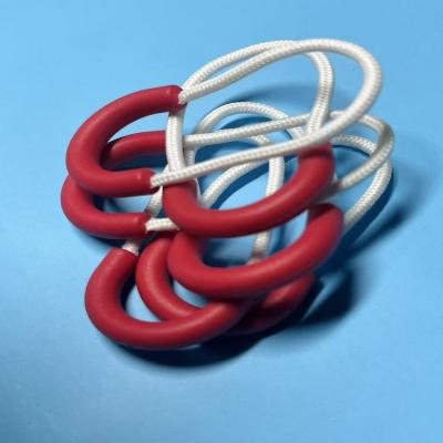 China Round Reusable Plastic Cord Zipper Puller Slider Loop Weather Resistant for sale