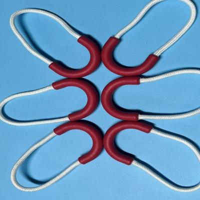 China Round Reusable Plastic Cord Zipper Puller Slider Loop Weather Resistant for sale