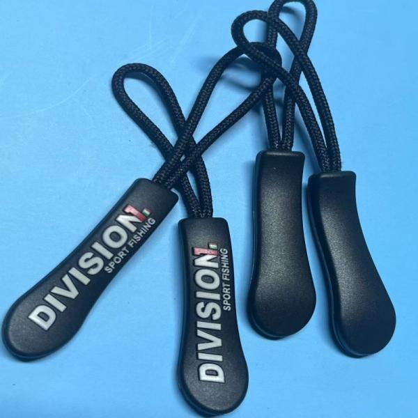 Quality Black Plastic Hanging Rubber Nylon Zipper Puller Strings OEM for sale