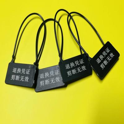 China ODM Black Garment Security Tag Clothing Label Tags For Clothing Stores for sale