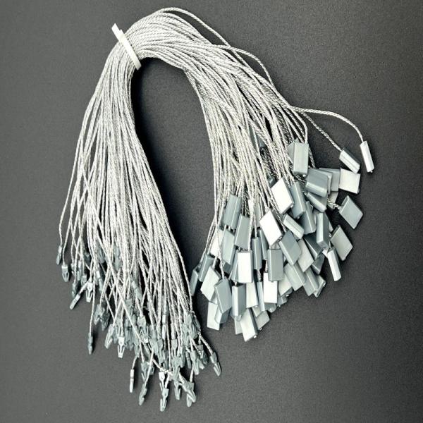 Quality Customized Aluminum Plastic Hang Tag Fasteners For Fabric Garment for sale