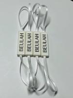 China Embossed Logo Label Snap Lock Pin Loop Plastic Fastener Hang Tag With String for sale
