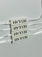 China Embossed Logo Label Snap Lock Pin Loop Plastic Fastener Hang Tag With String for sale