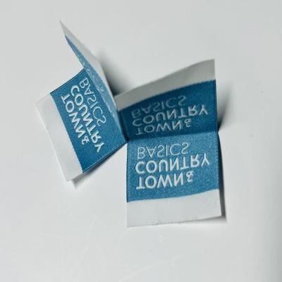China Personalised Sew On Woven Label Garment Clothing Labels 3000pcs for sale