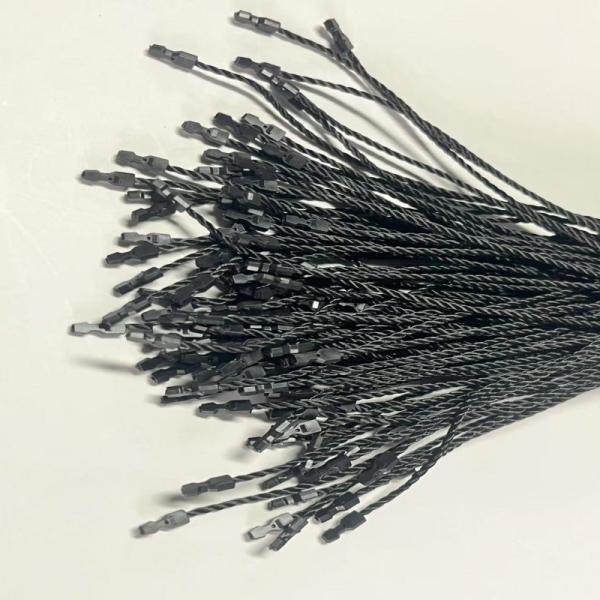Quality Clothing Swing Black Price Tag Fasteners String For Shirt Pant Dress Outerwear for sale