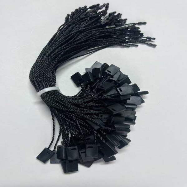 Quality Clothing Swing Black Price Tag Fasteners String For Shirt Pant Dress Outerwear for sale