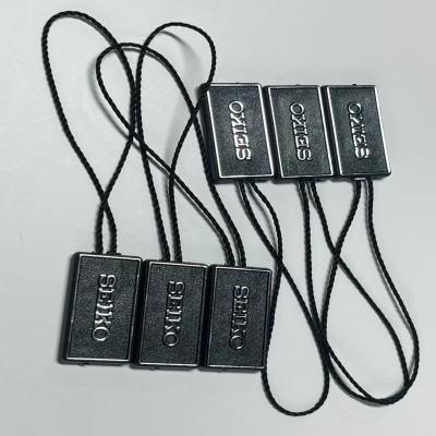 China Weatherproof 3 Inch Black Hang Tag String Swing Tag Thread 100Pcs for sale