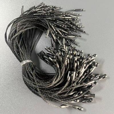 China Black Garment Swing Tags Quantity 100 Pieces Customizable Apparel Tags Suitable for Clothing Labels and Retail Packaging for sale