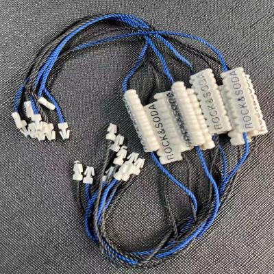 China Embossed Plastic Tag Fastener Featuring Adjustable Rope Length Ideal for Secure Tagging Solutions in Various Industries for sale