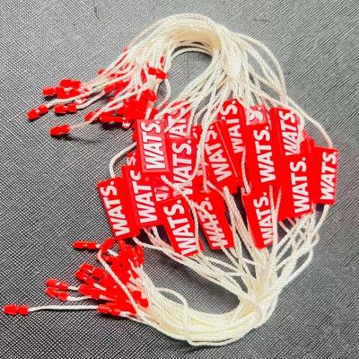 China 200 Millimeters Rope Length Plastic Tag Fastener Designed for Garment Tagging Ensuring Secure Attachment and Easy Application for sale