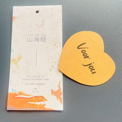 China Securely Attach Tags To Products Custom Clothing Hang Tags Hanging Tags Designed For Apparel Identification And Branding for sale