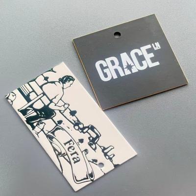 China 15 Hang Tag Snap Locks Custom Clothing Hang Tags Quick And Tagging Options For Garment Identification And Branding Needs for sale