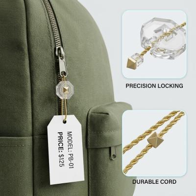 China 200 Millimeters Rope Length Plastic Tag Fastener Embossed Technic Diameter 0.2 Inches Versatile Durable Tagging Fastener for sale