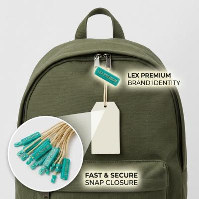China Garment Tagging Plastic Tag Fastener Standard Embossed Technic Suitable for Various Apparel Tagging Applications for sale