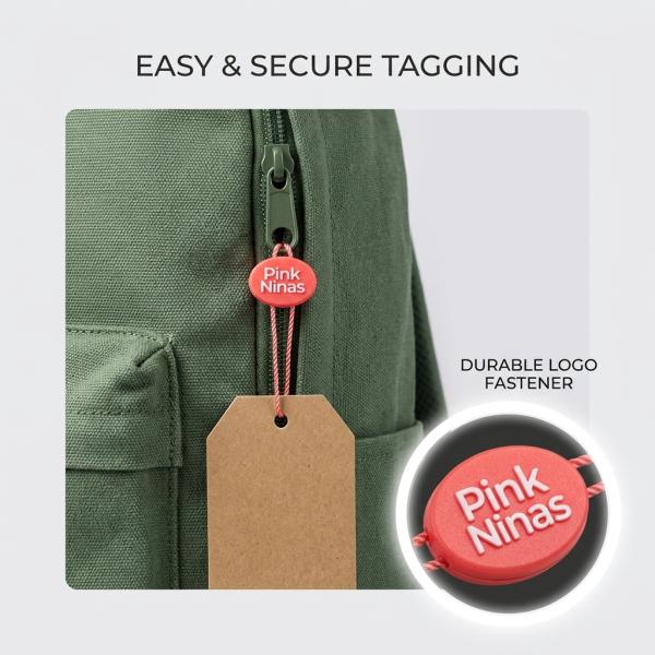 Quality OEM Bulk Quantities Plastic Fastener Hang Tags With Snap Lock Pins And Security Loops for sale